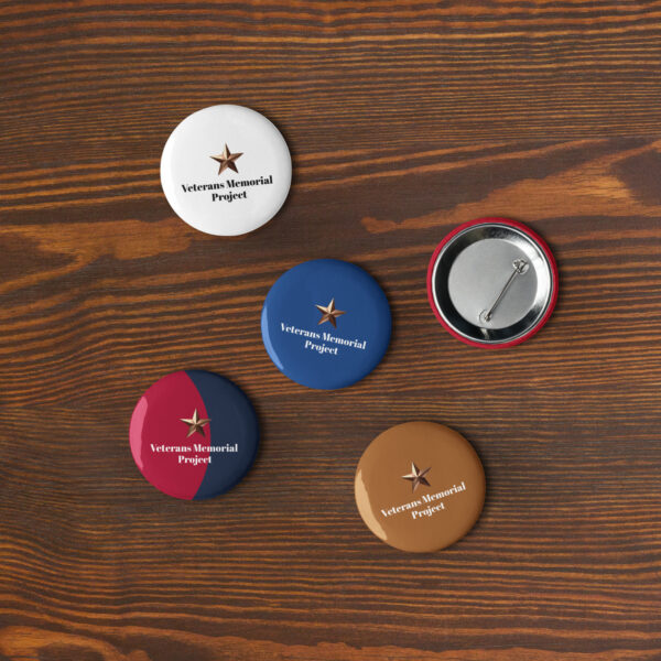 Set of pin buttons